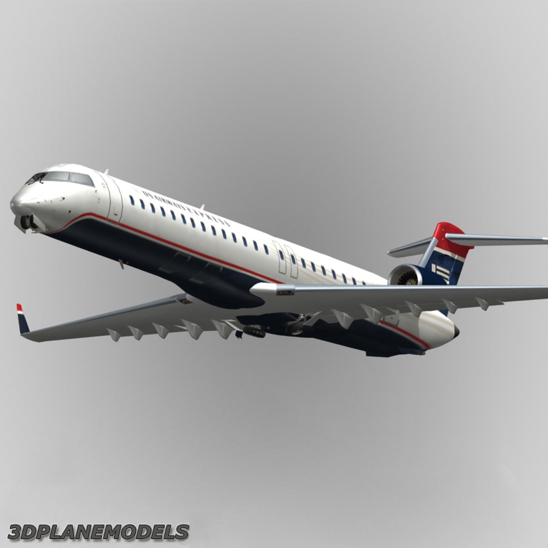 3d Bombardier Crj-900 Airways Model