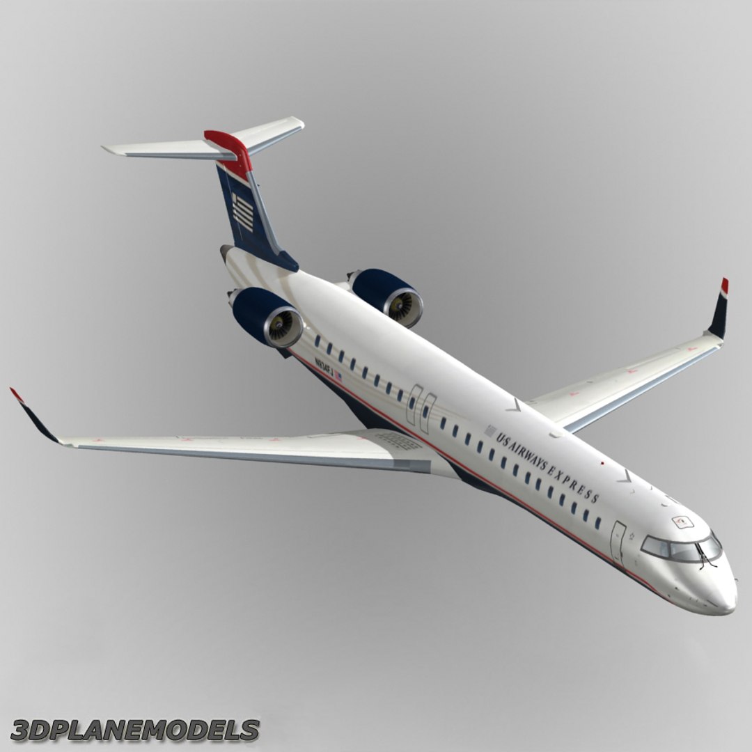 3d Bombardier Crj-900 Airways Model