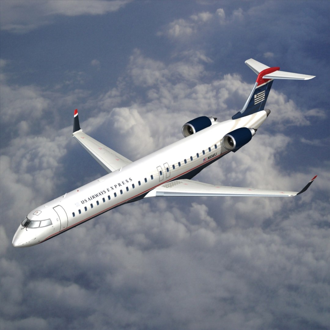 3d Bombardier Crj-900 Airways Model