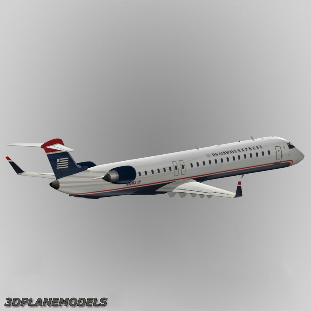 3d Bombardier Crj-900 Airways Model