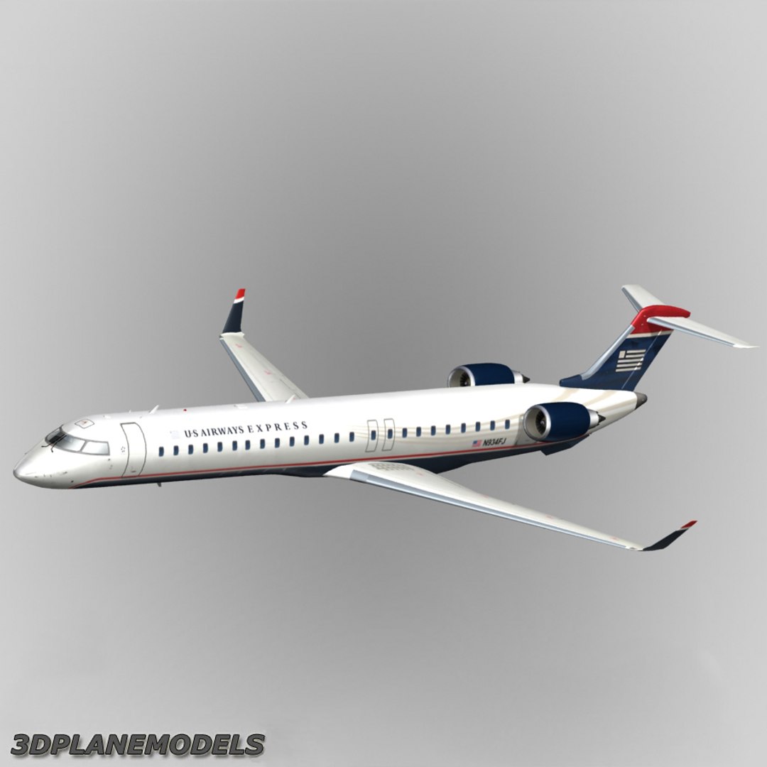 3d Bombardier Crj-900 Airways Model