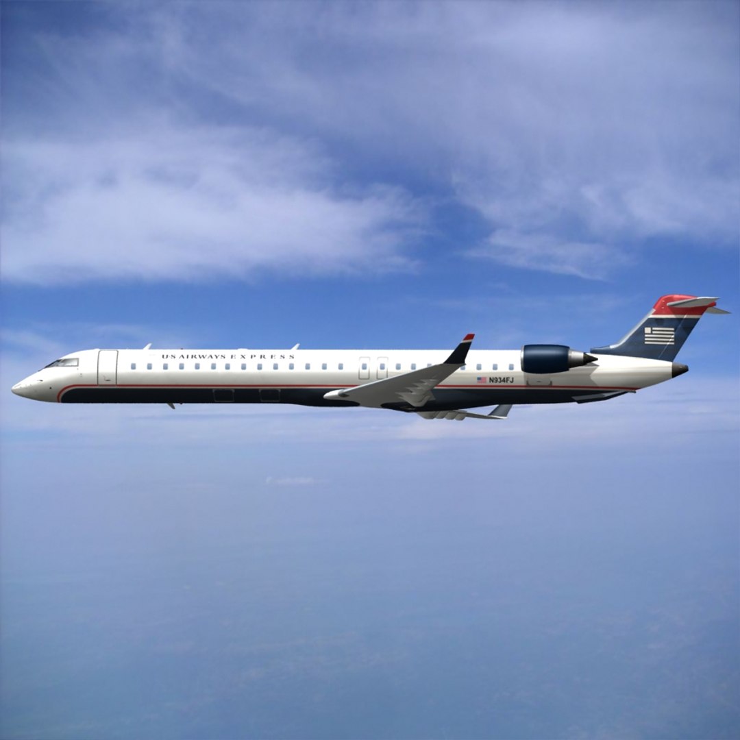 3d Bombardier Crj-900 Airways Model