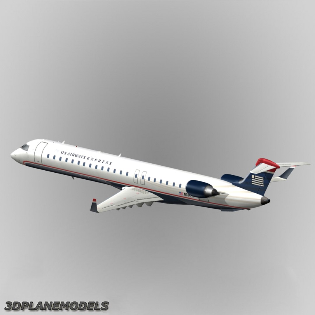 3d Bombardier Crj-900 Airways Model