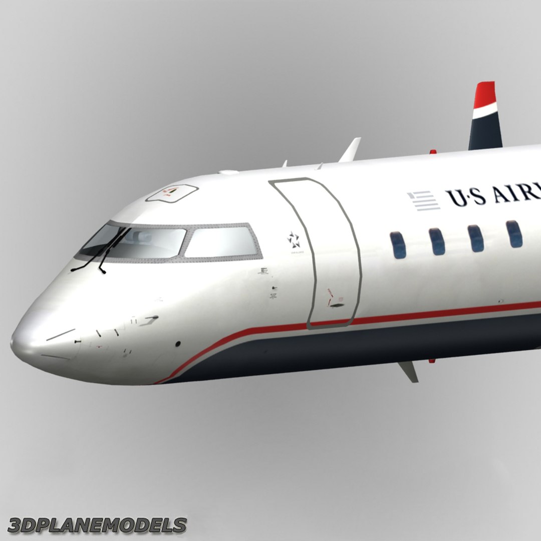 3d Bombardier Crj-900 Airways Model