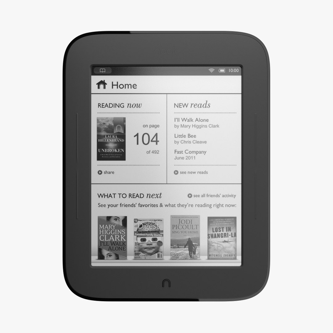 3d Nook Simple Touch Model