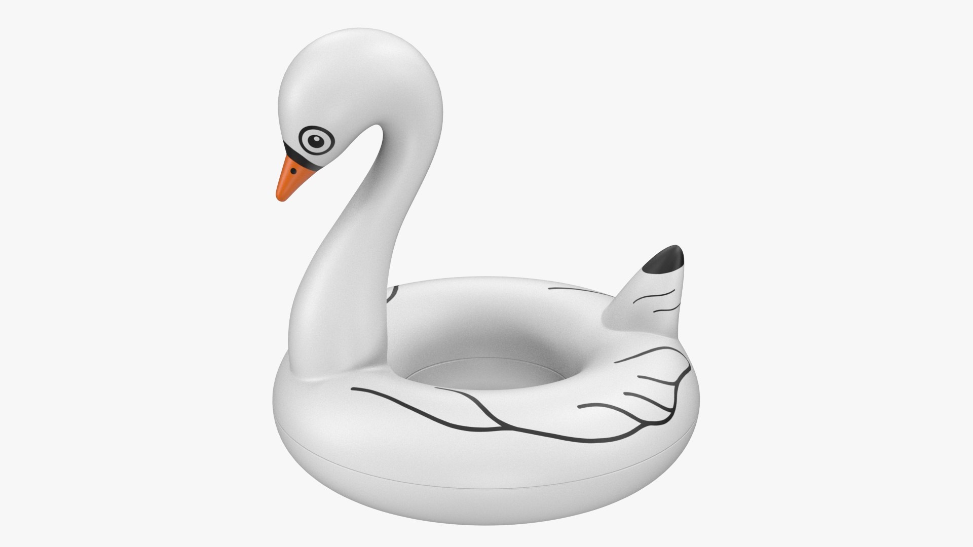 Swan Pool Float Swim Ring 3D Model - TurboSquid 1929522
