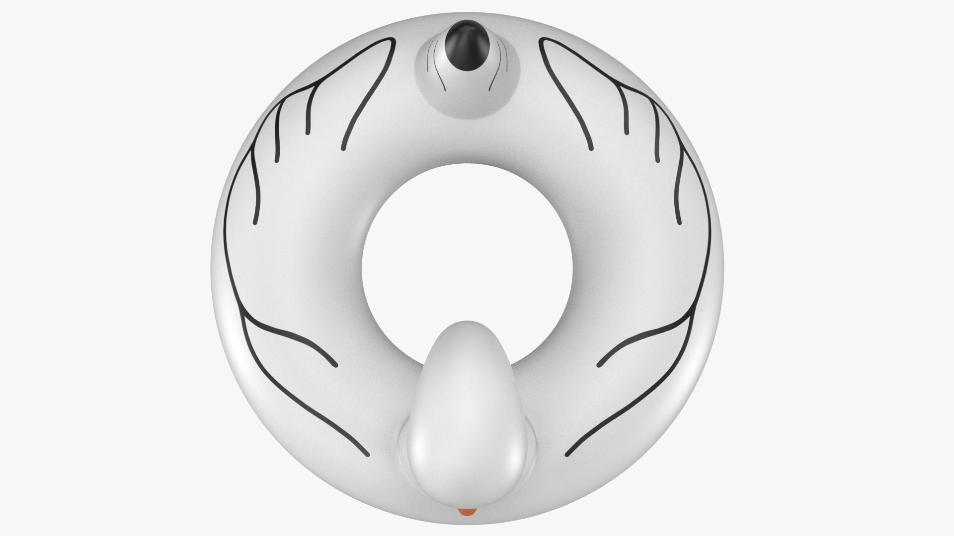 Swan Pool Float Swim Ring 3D Model - TurboSquid 1929522