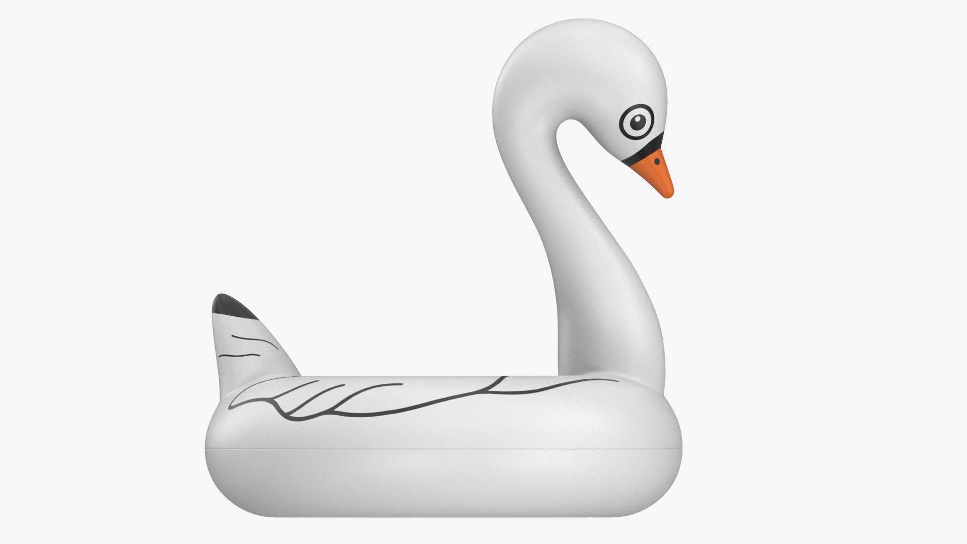 Swan Pool Float Swim Ring 3D Model - TurboSquid 1929522