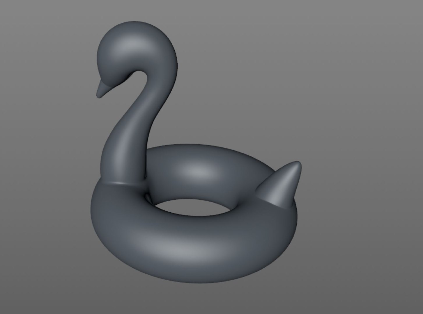 Swan Pool Float Swim Ring 3D Model - TurboSquid 1929522