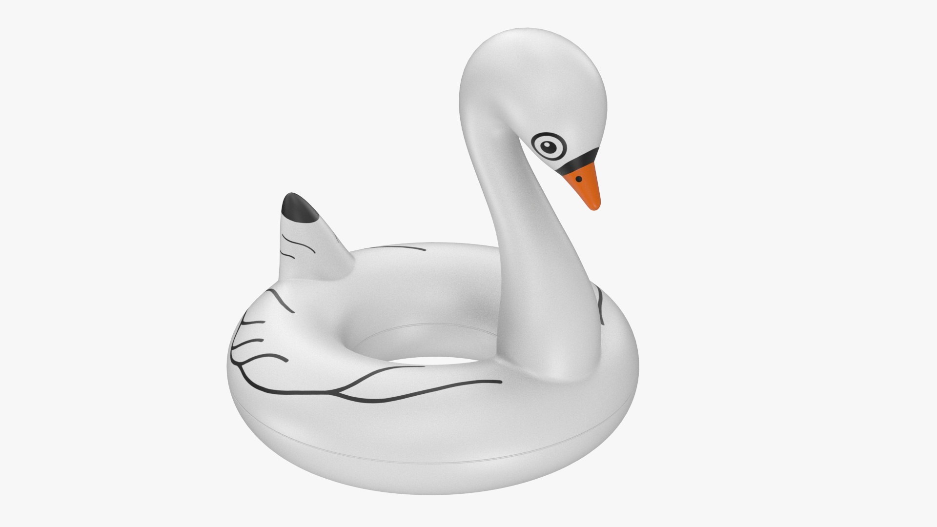 Swan Pool Float Swim Ring 3D Model - TurboSquid 1929522