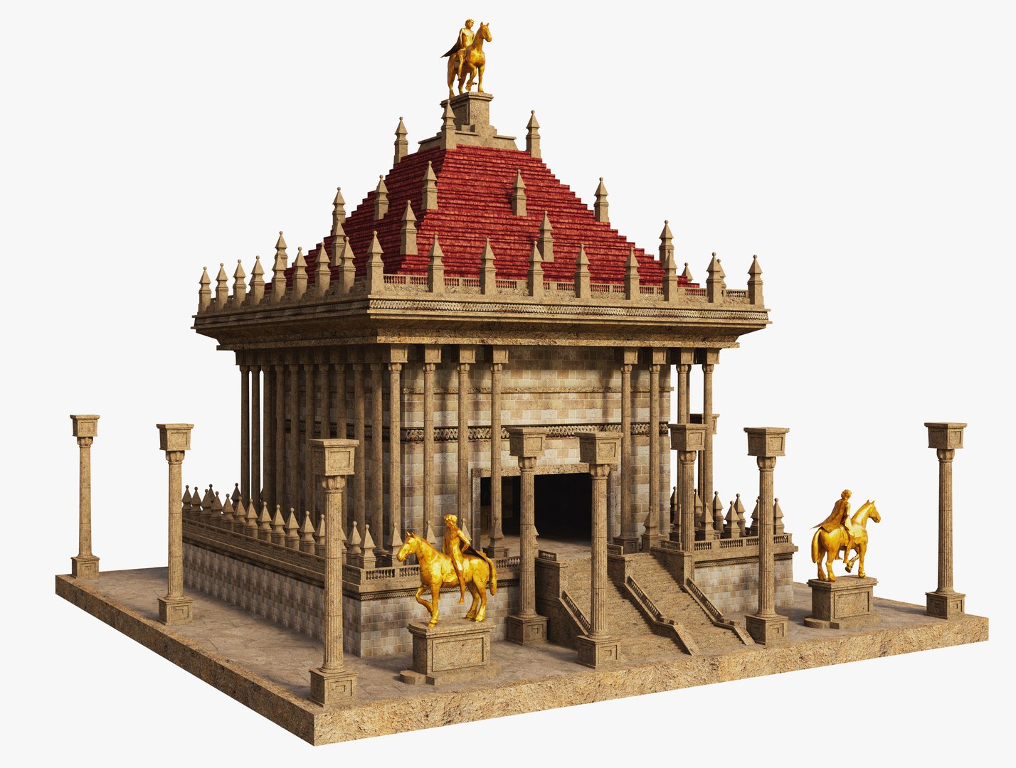3D Ancient Temple - TurboSquid 2238064