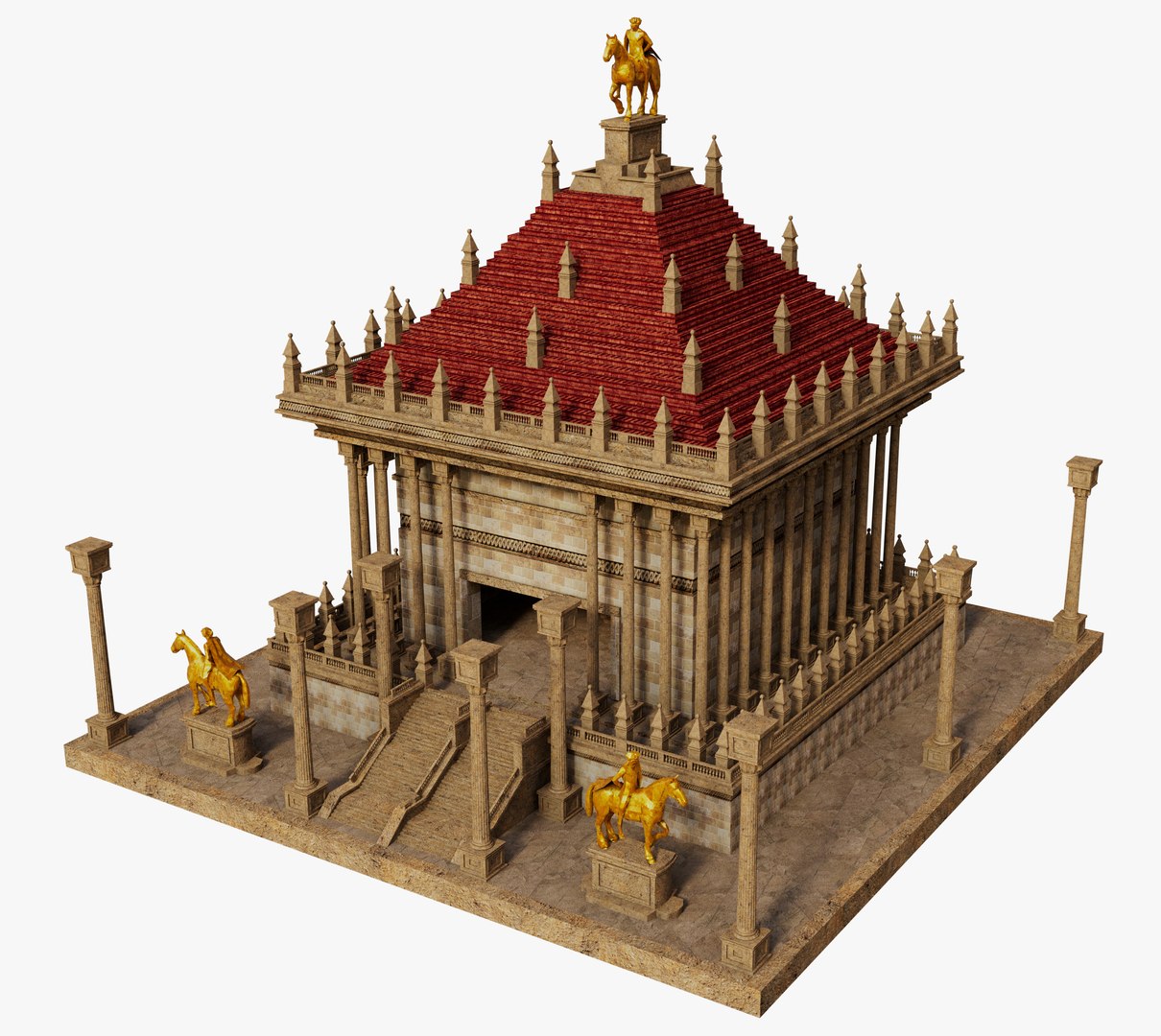 3D Ancient Temple - TurboSquid 2238064