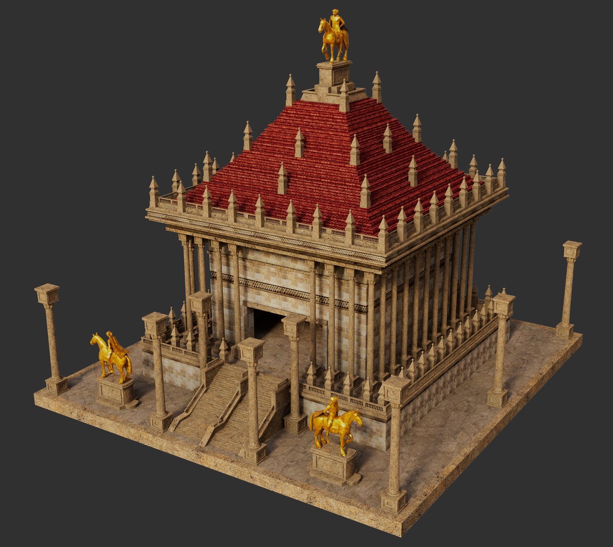 3D Ancient Temple - TurboSquid 2238064