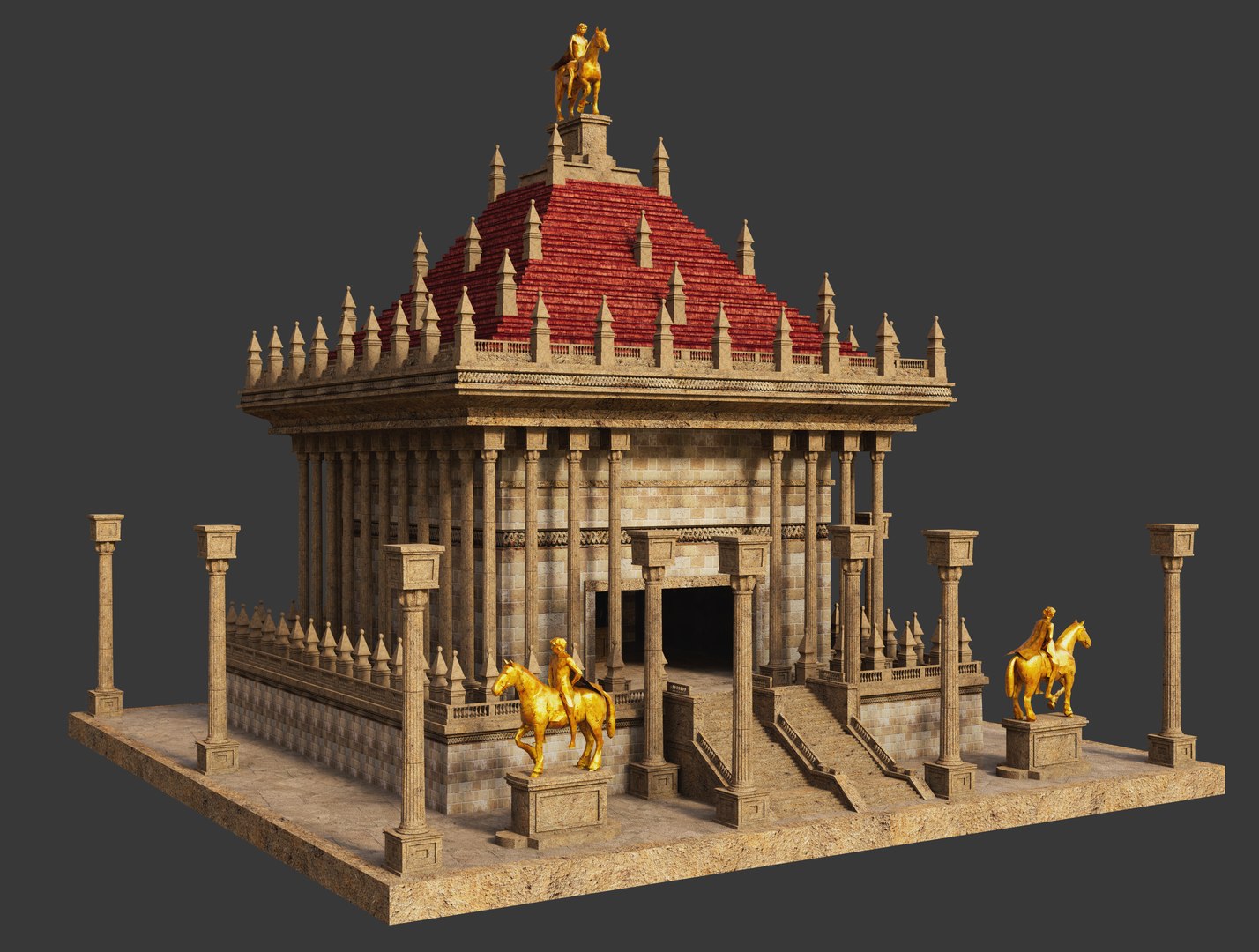 3D Ancient Temple - TurboSquid 2238064