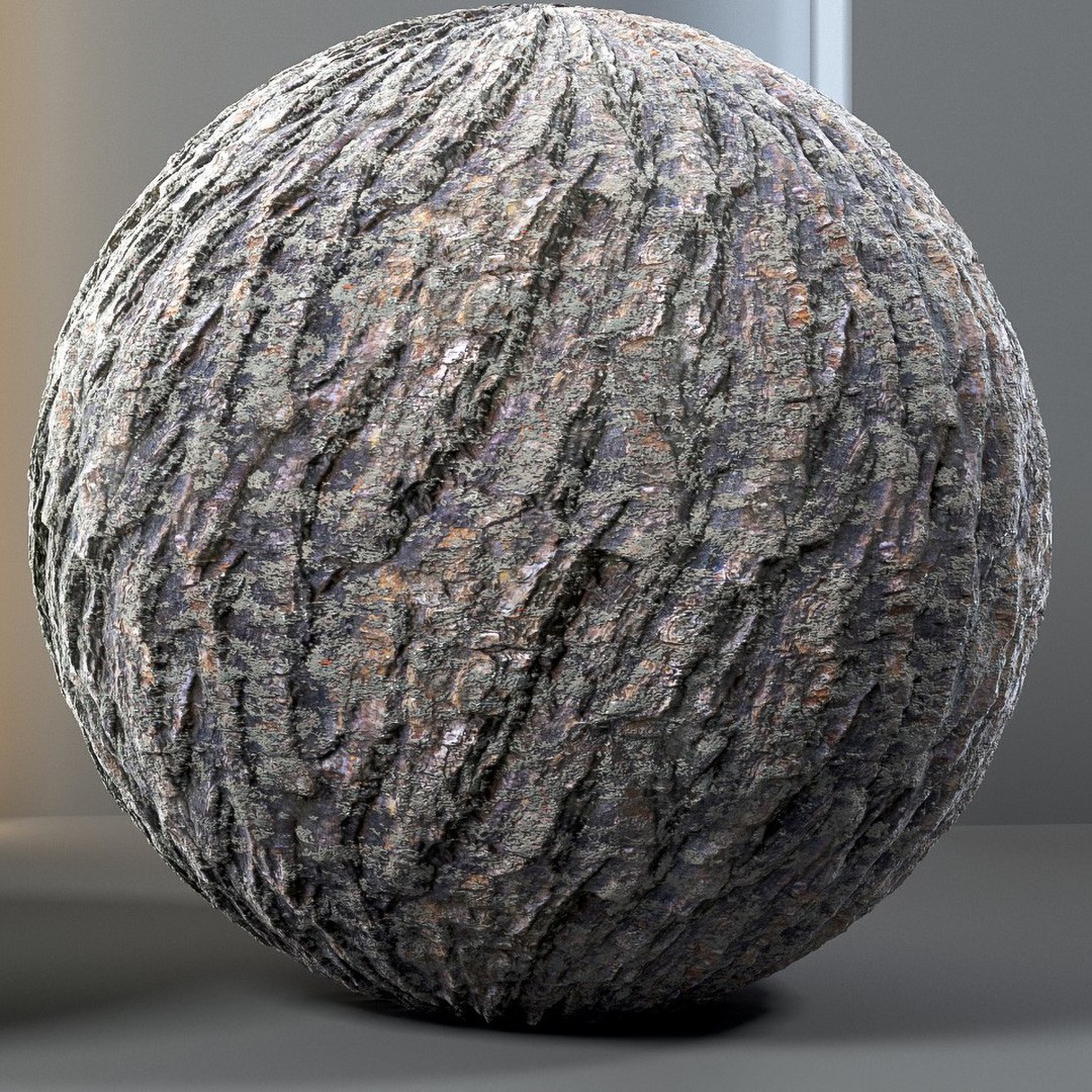 3D Tree Bark And Trunk Vol 15 - 4K PBR Tileable 4 Variations Model ...