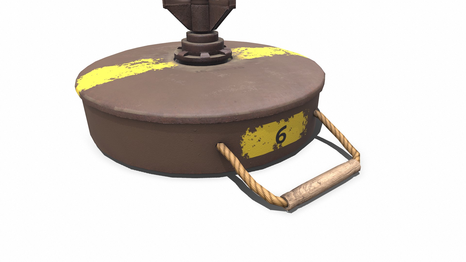 Land Mine Low-poly PBR 3D Model - TurboSquid 2133564