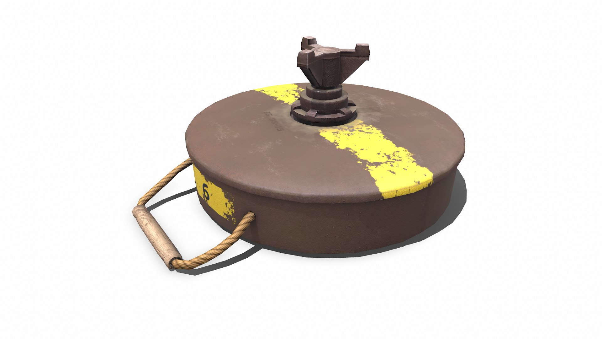 Land Mine Low-poly PBR 3D Model - TurboSquid 2133564