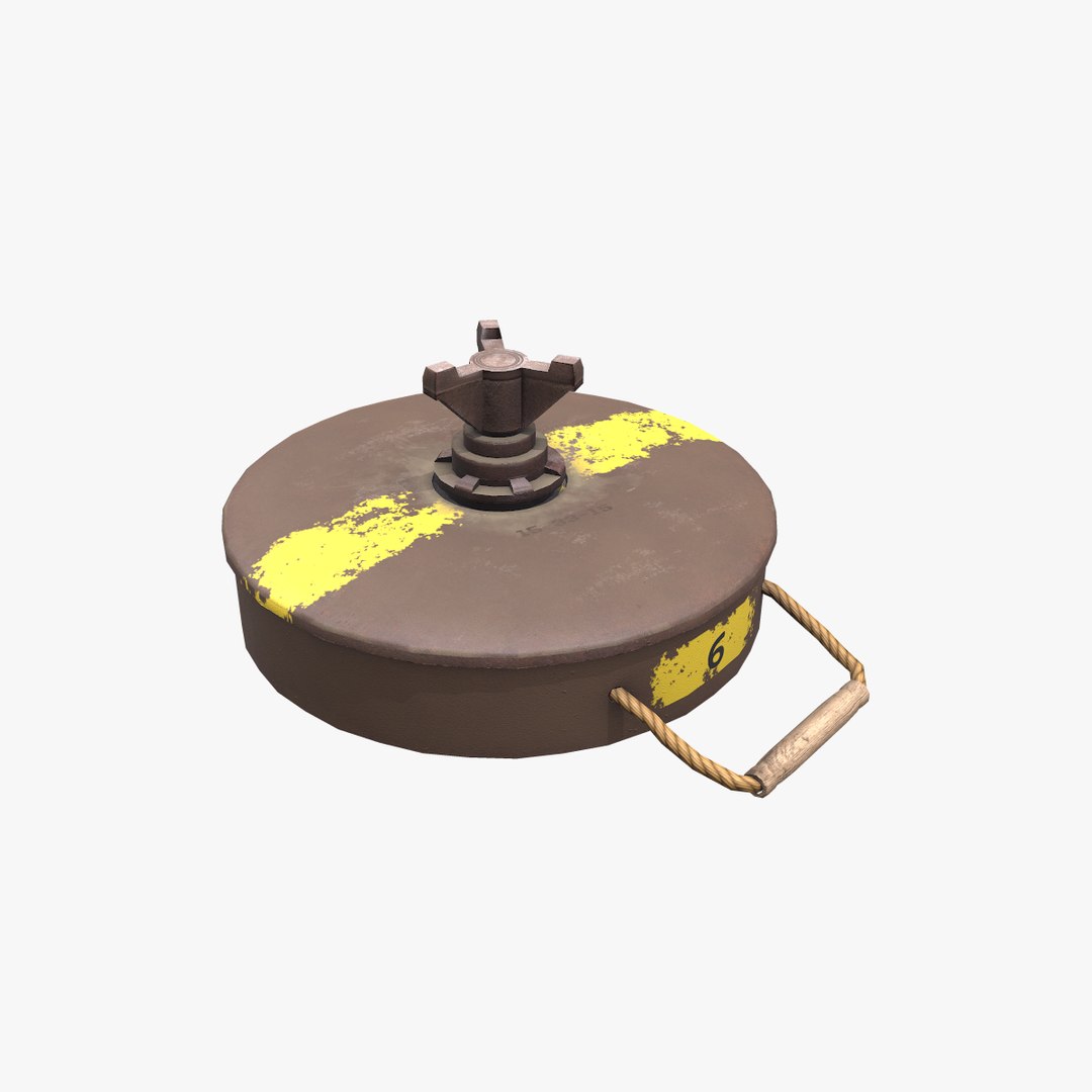 Land Mine Low-poly PBR 3D model - TurboSquid 2133564