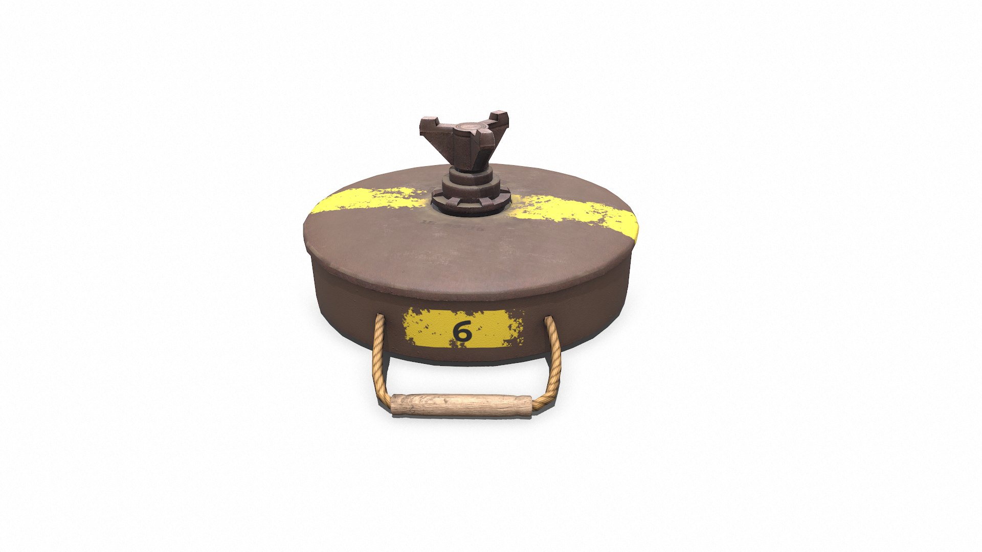 Land Mine Low-poly PBR 3D Model - TurboSquid 2133564