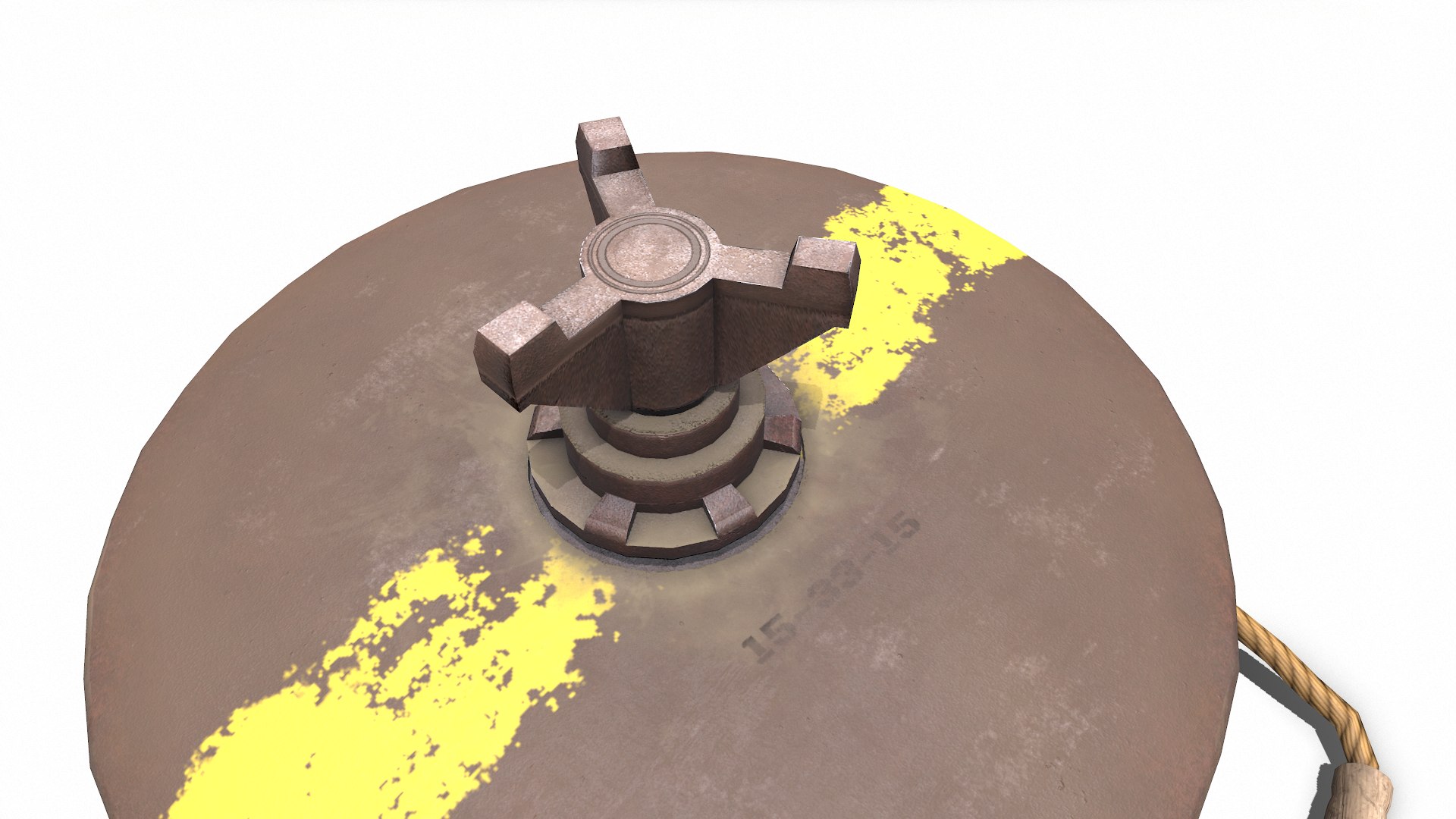 Land Mine Low-poly PBR 3D Model - TurboSquid 2133564