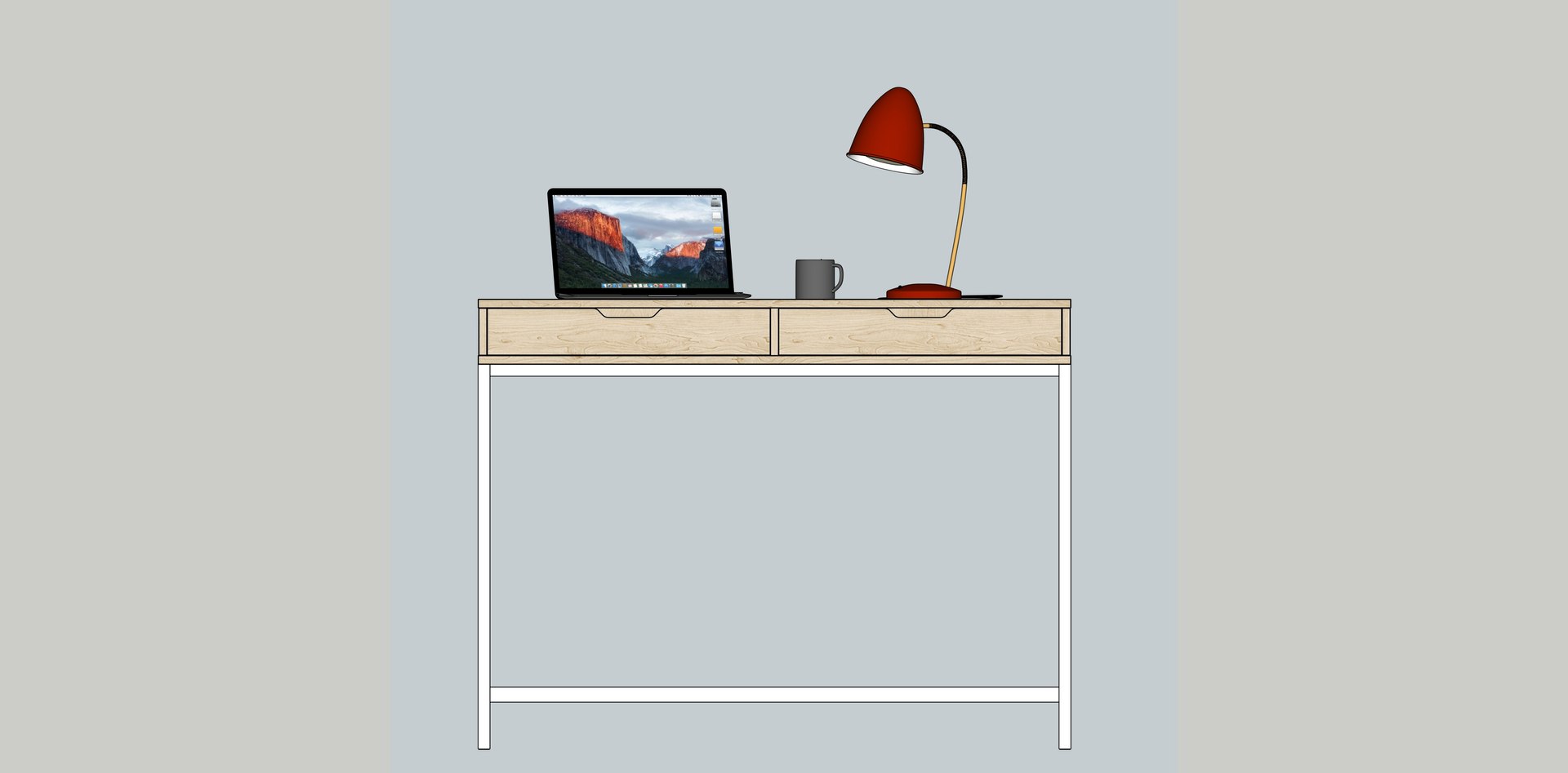 Desk IKEA ALEX 3D Model - TurboSquid 2288839