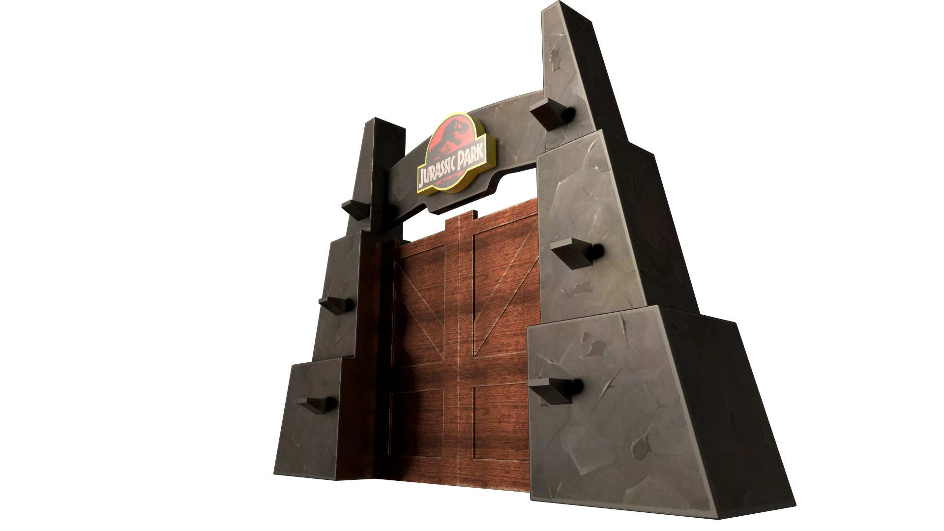 3D Zoo Gate Model - TurboSquid 2127676