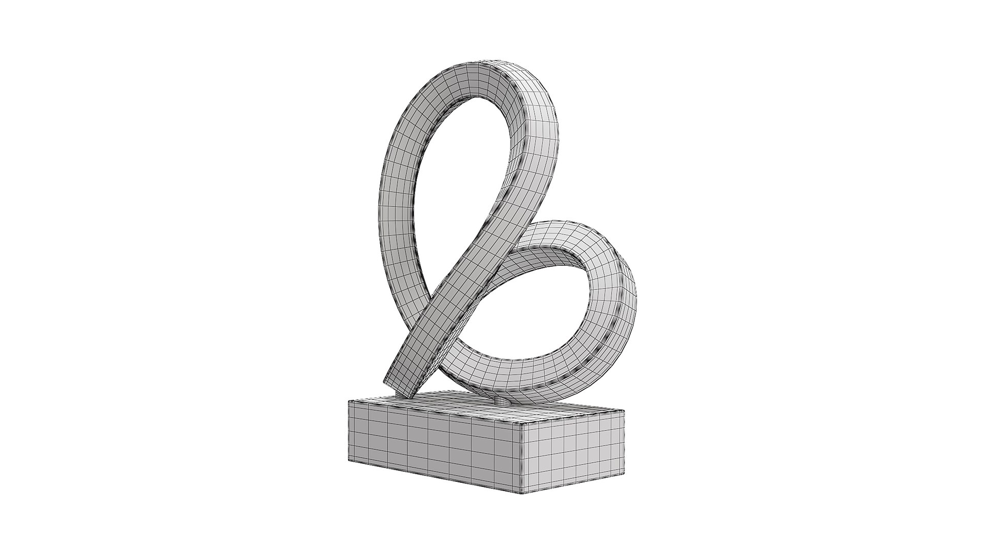 3D Model Cast Metal Abstract Sculpture 4 RH - TurboSquid 2396120