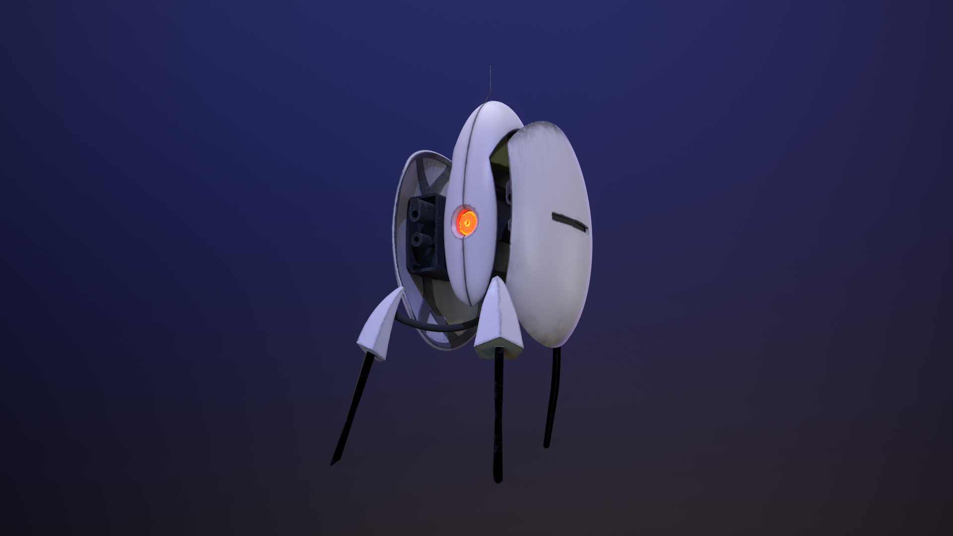 Portal turret 3D model - TurboSquid 1709675