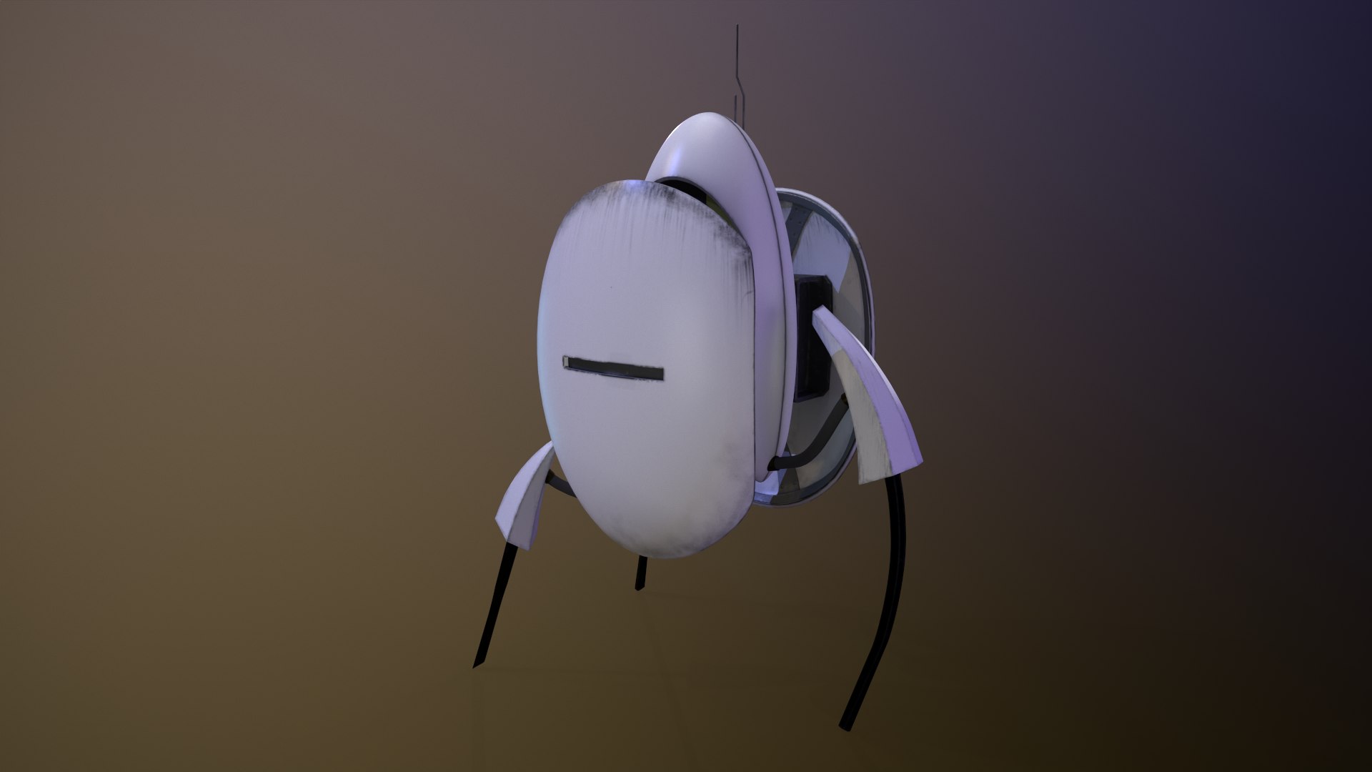 Portal Turret 3D Model - TurboSquid 1709675