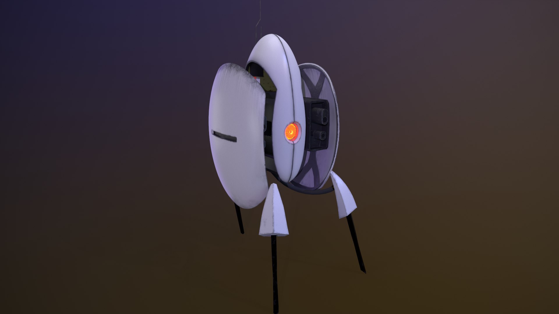 Portal Turret 3D Model - TurboSquid 1709675