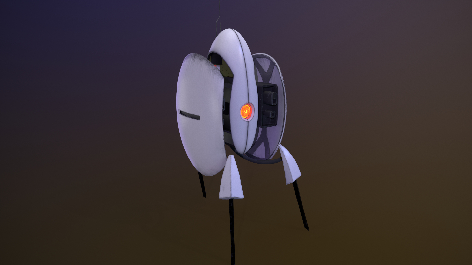 Portal turret 3D model - TurboSquid 1709675