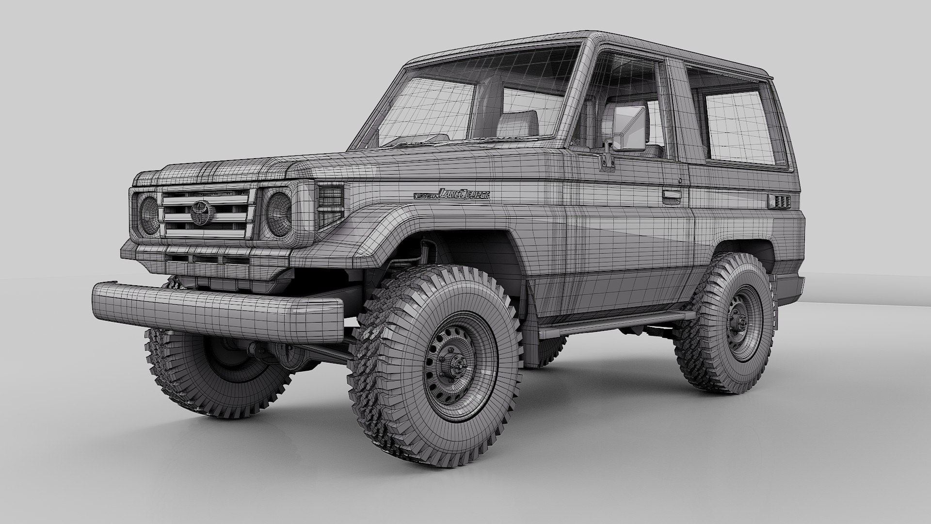 2006 Toyota Land Cruiser 71 J70 Model - TurboSquid 1781978