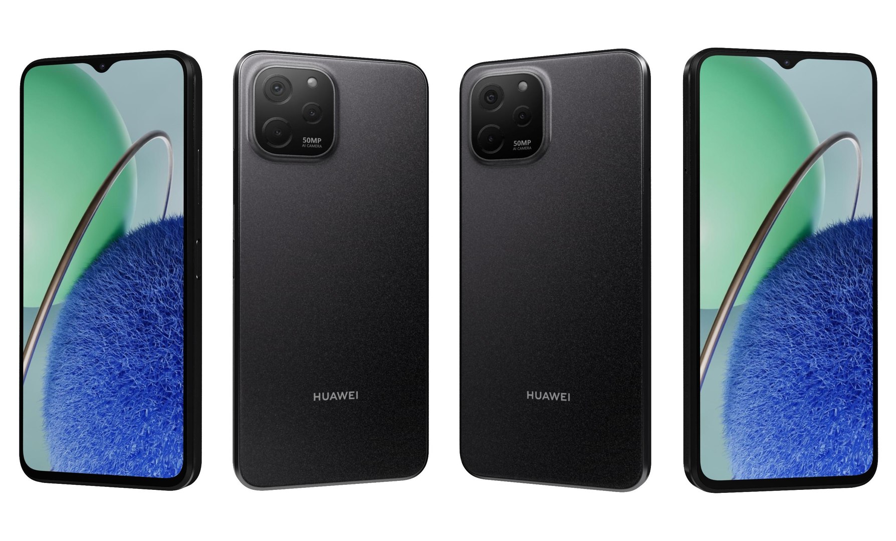 Huawei Nova Y61 Black Model - TurboSquid 1994435