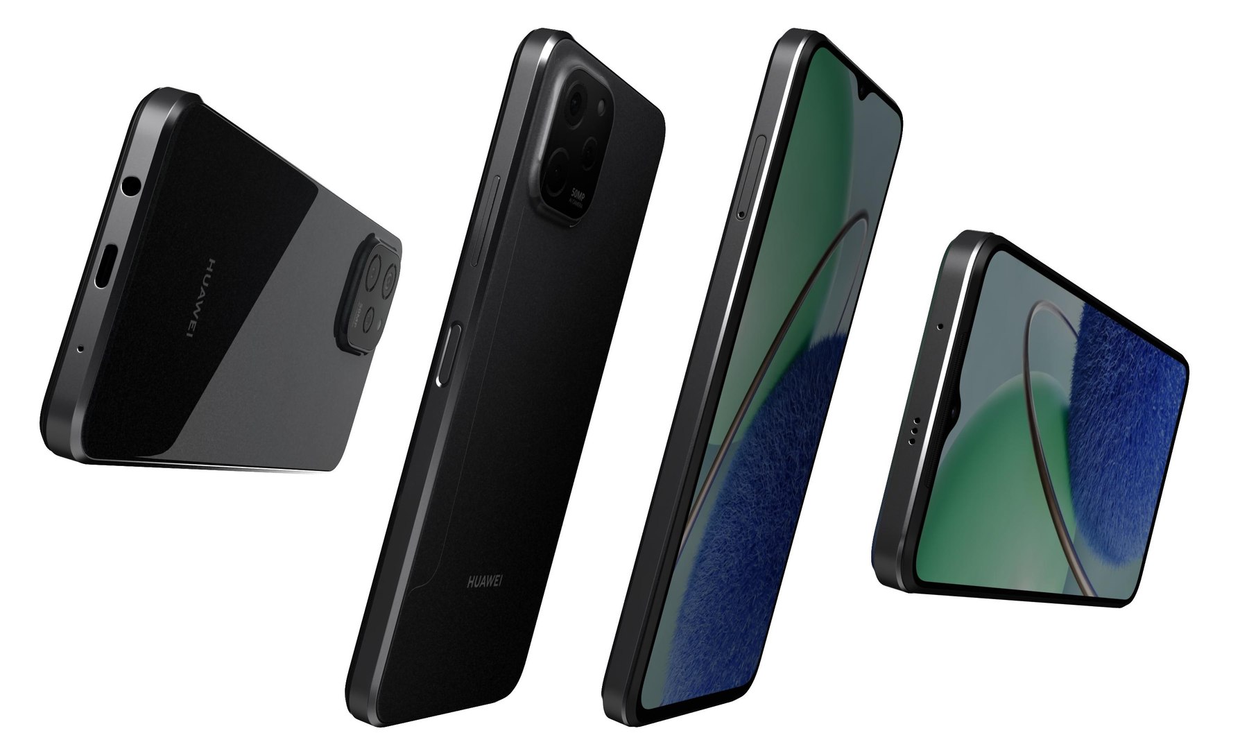 Huawei Nova Y61 Black model - TurboSquid 1994435