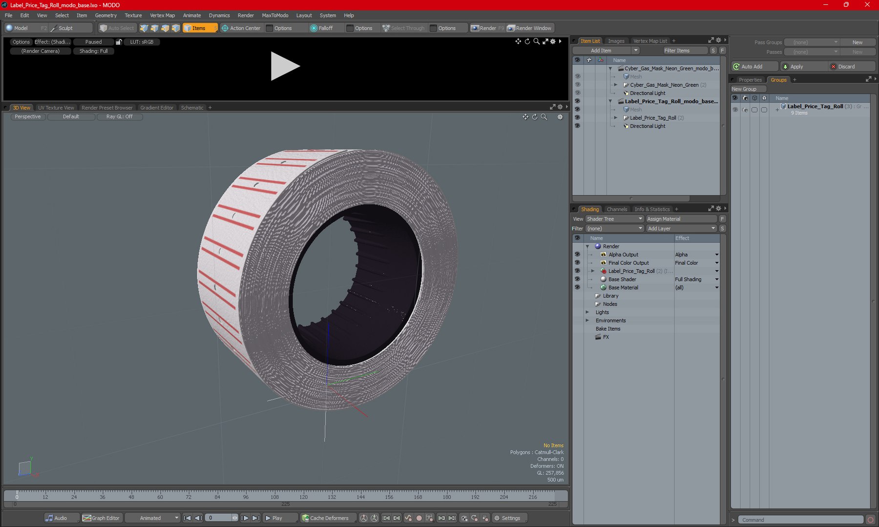 Label Price Tag Roll 3D - TurboSquid 2104777