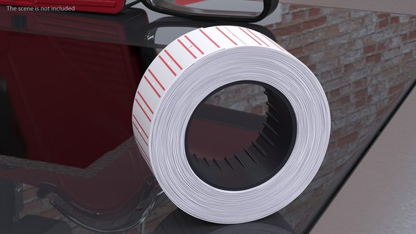 modelo 3d Rollo de etiqueta de precio - TurboSquid 2104777