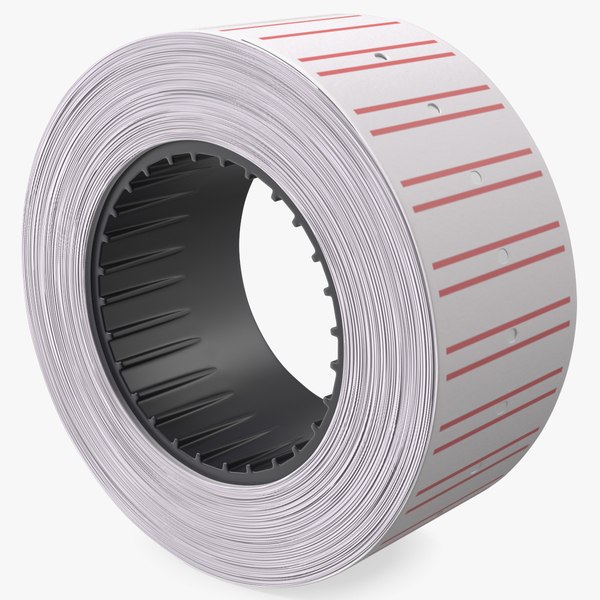 modelo 3d Rollo de etiqueta de precio - TurboSquid 2104777