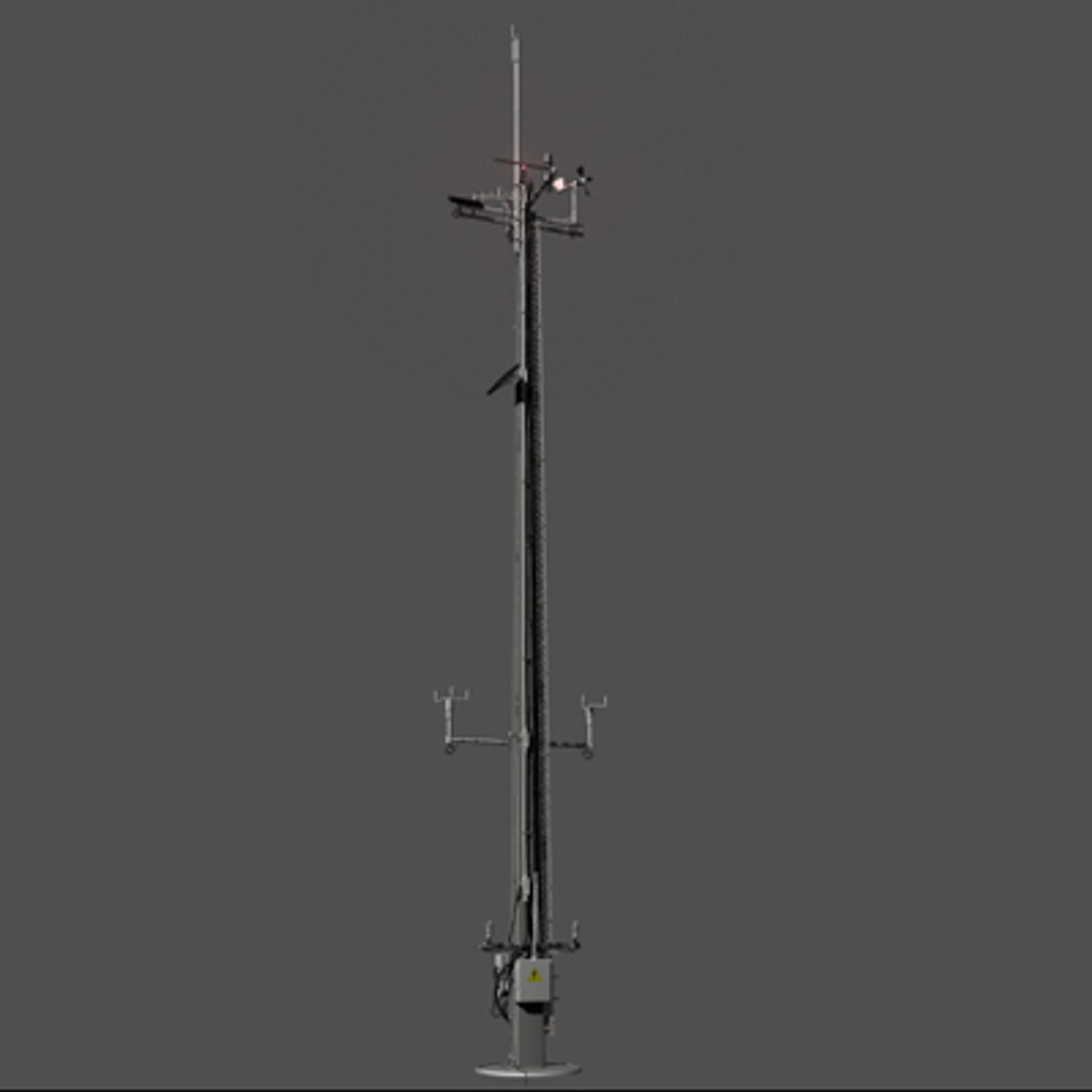 3d Weather Communications Tower