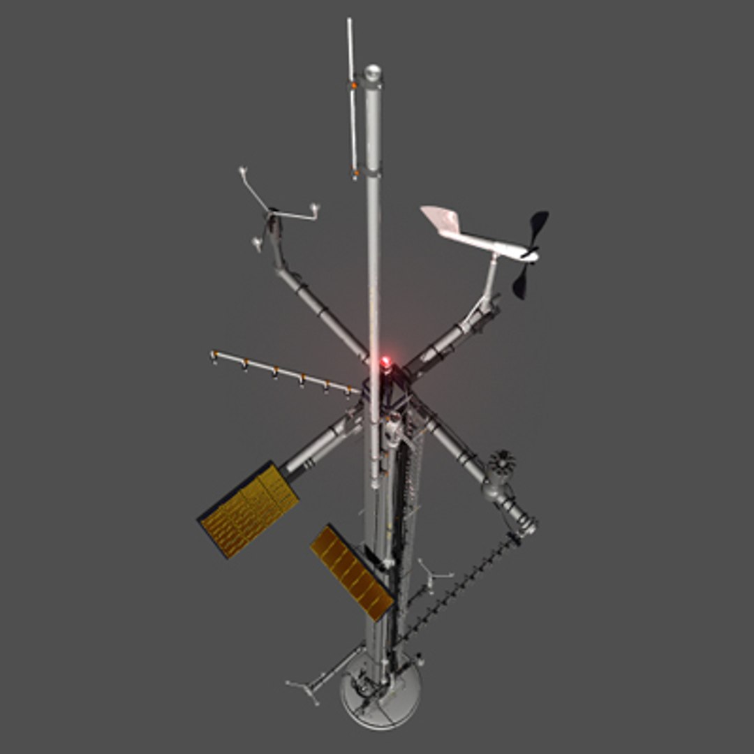 3d Weather Communications Tower