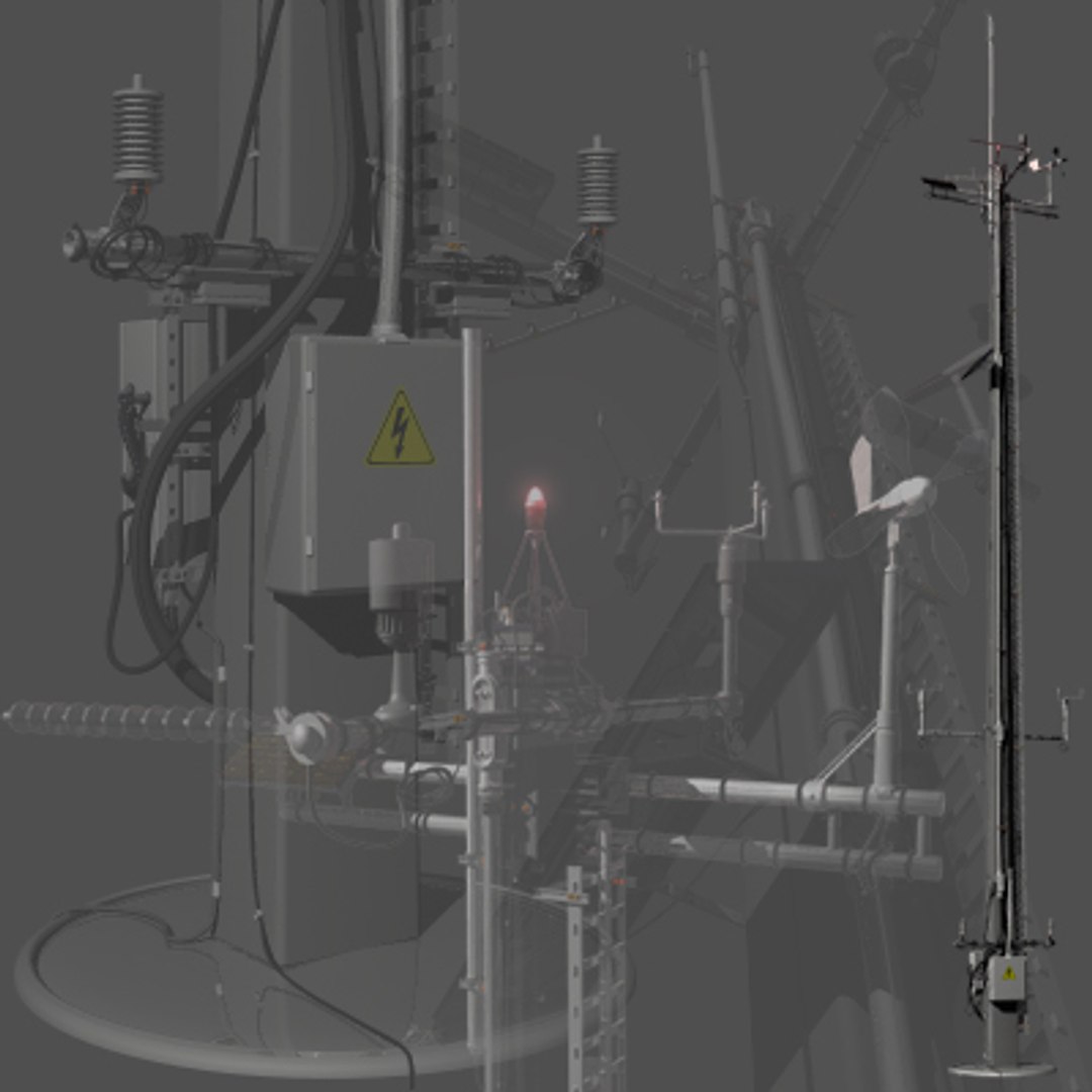 3d Weather Communications Tower