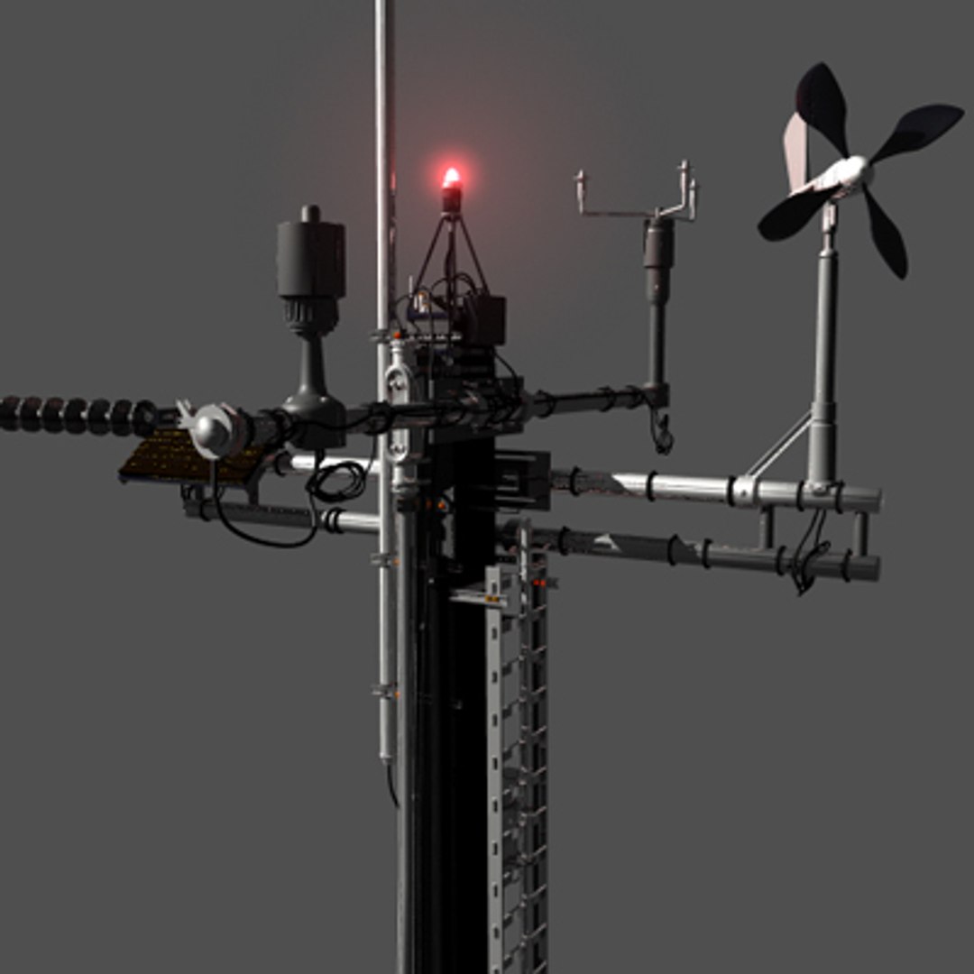 3d Weather Communications Tower