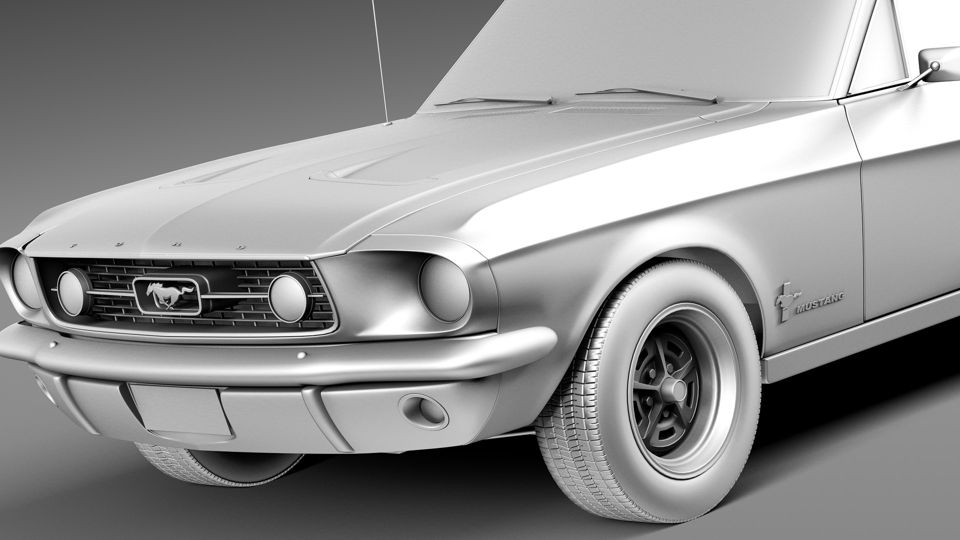 3d Max 1967 Mustang Fastback