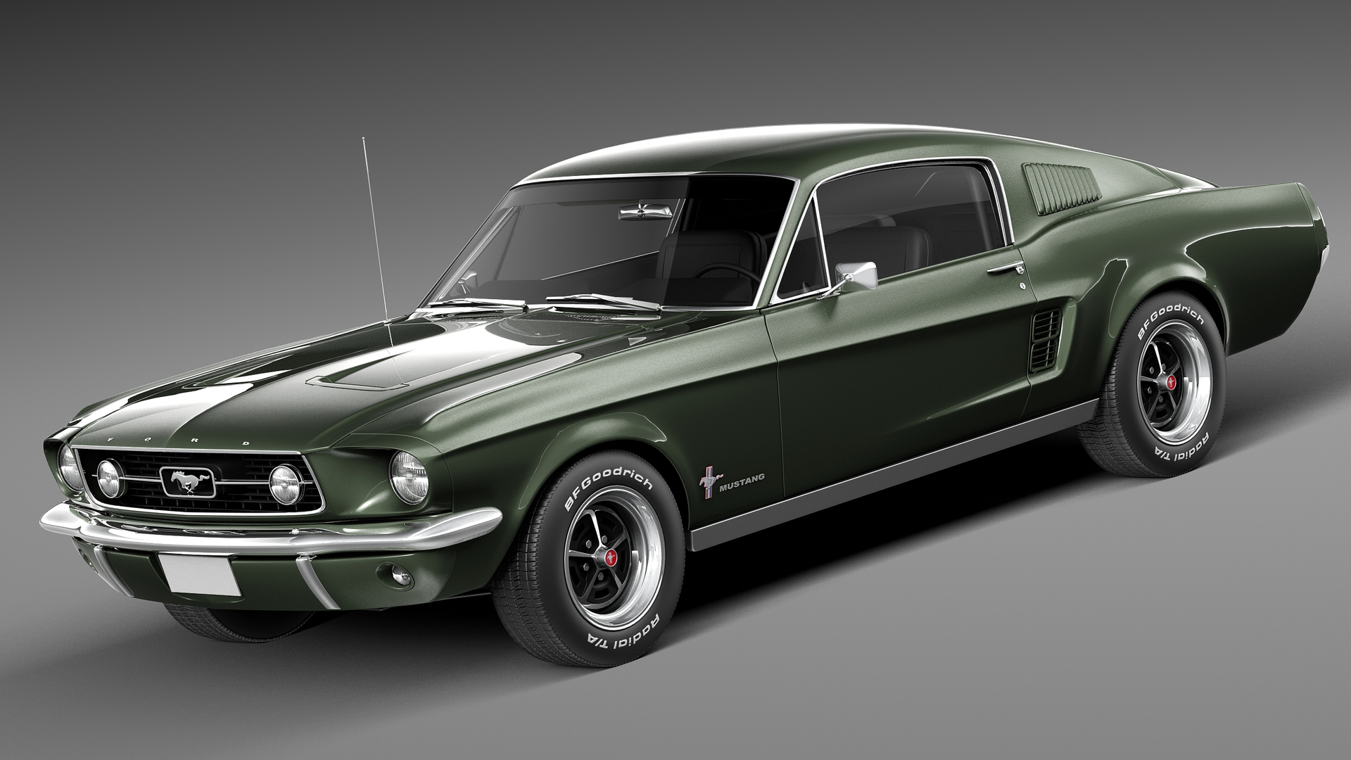 Ford Mustang Fastback 1967 Modelo 3D - TurboSquid 885602