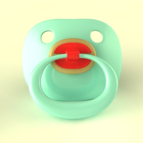 baby pacifier 3d max