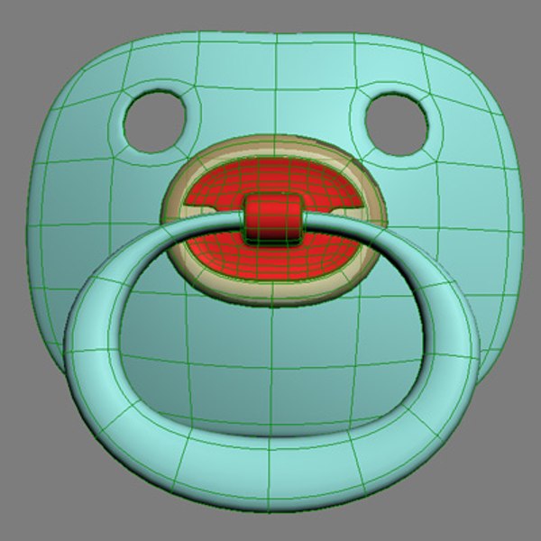 baby pacifier 3d max