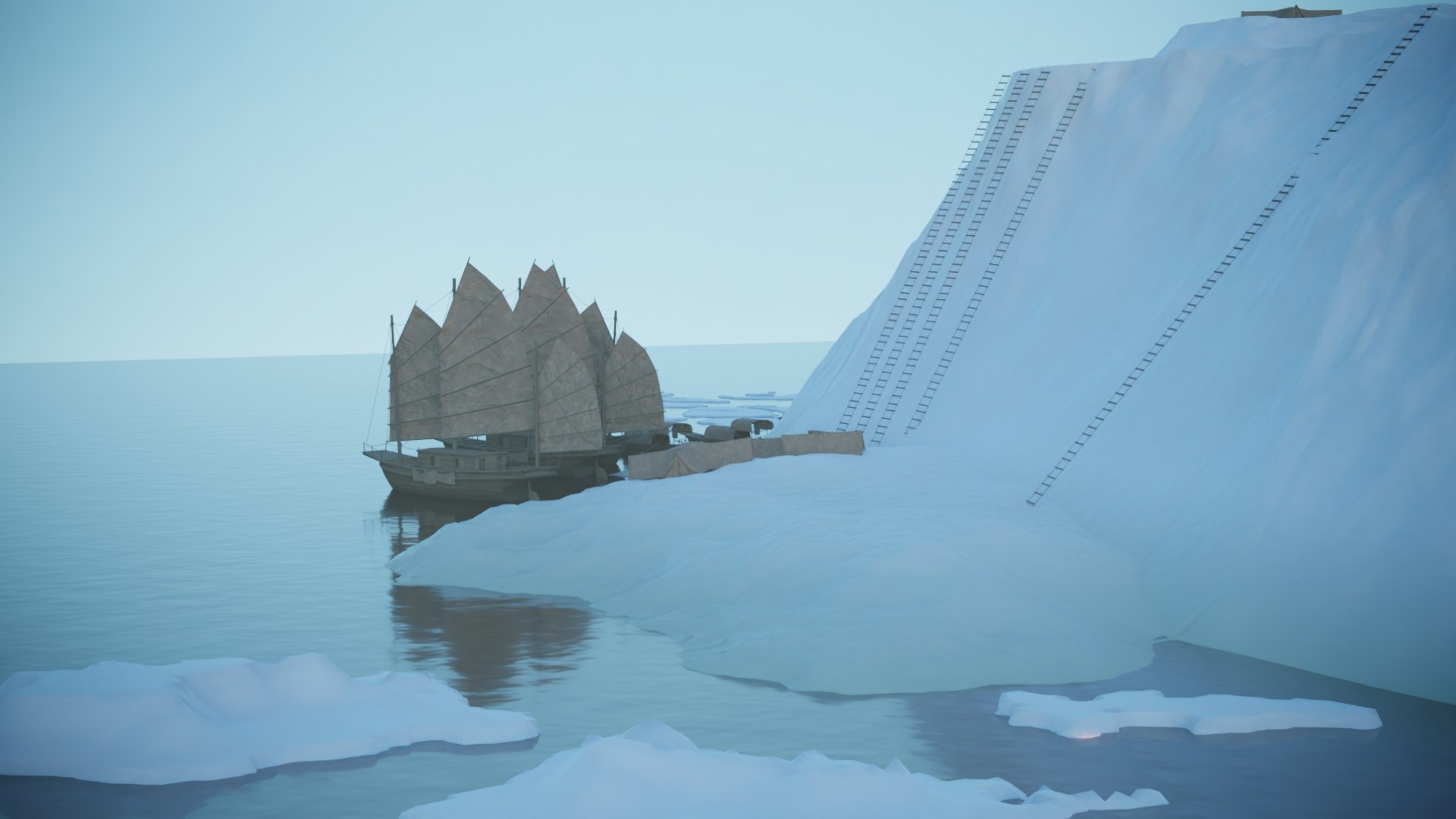 3D Snow City Model - TurboSquid 1887549