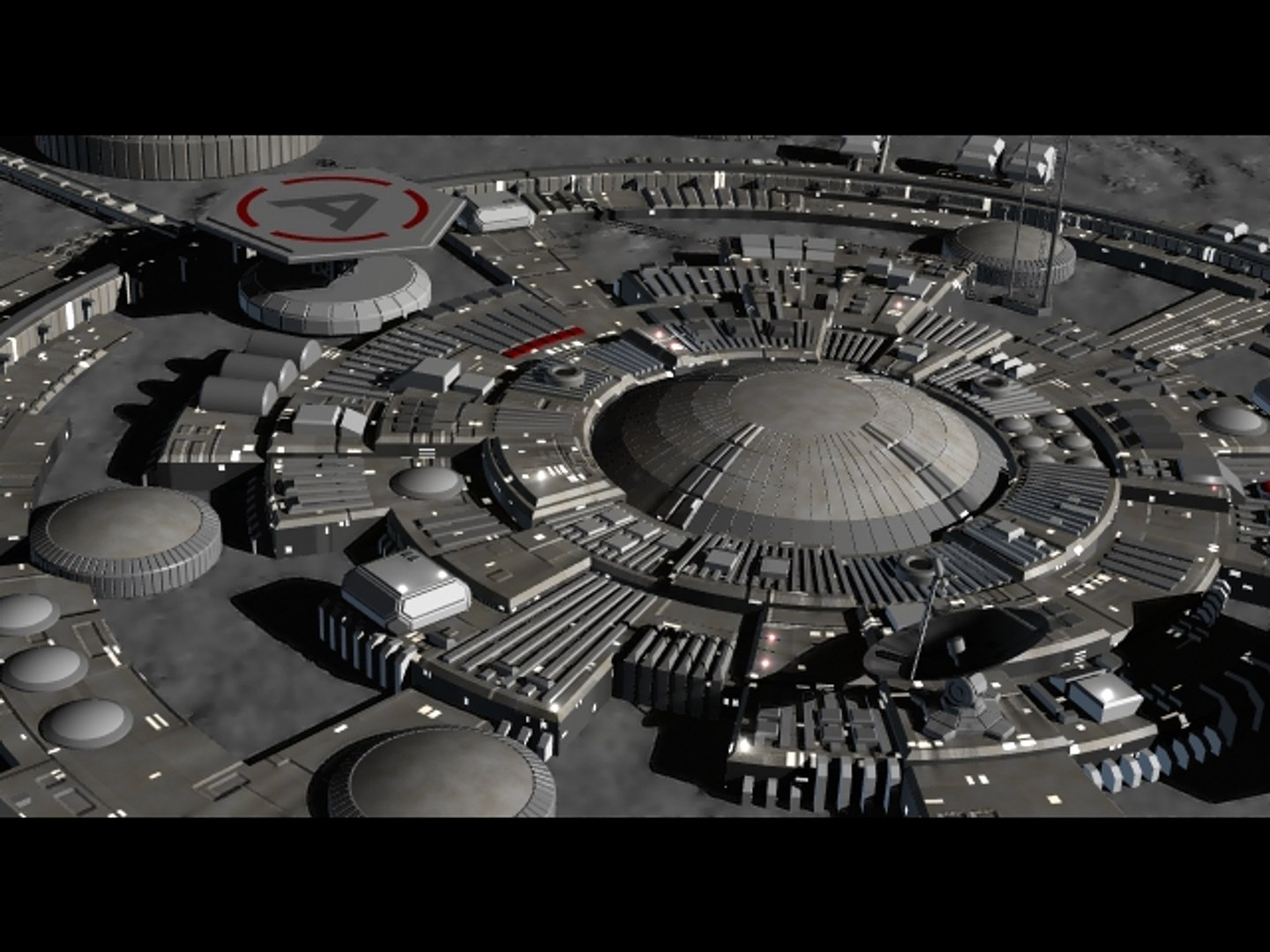 moonbase moon 3d lwo