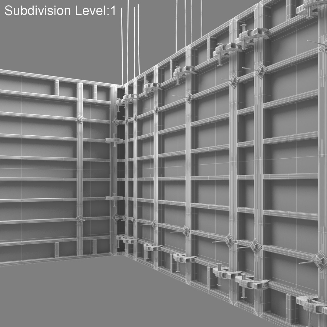 Wall Framework Panels 3d Model