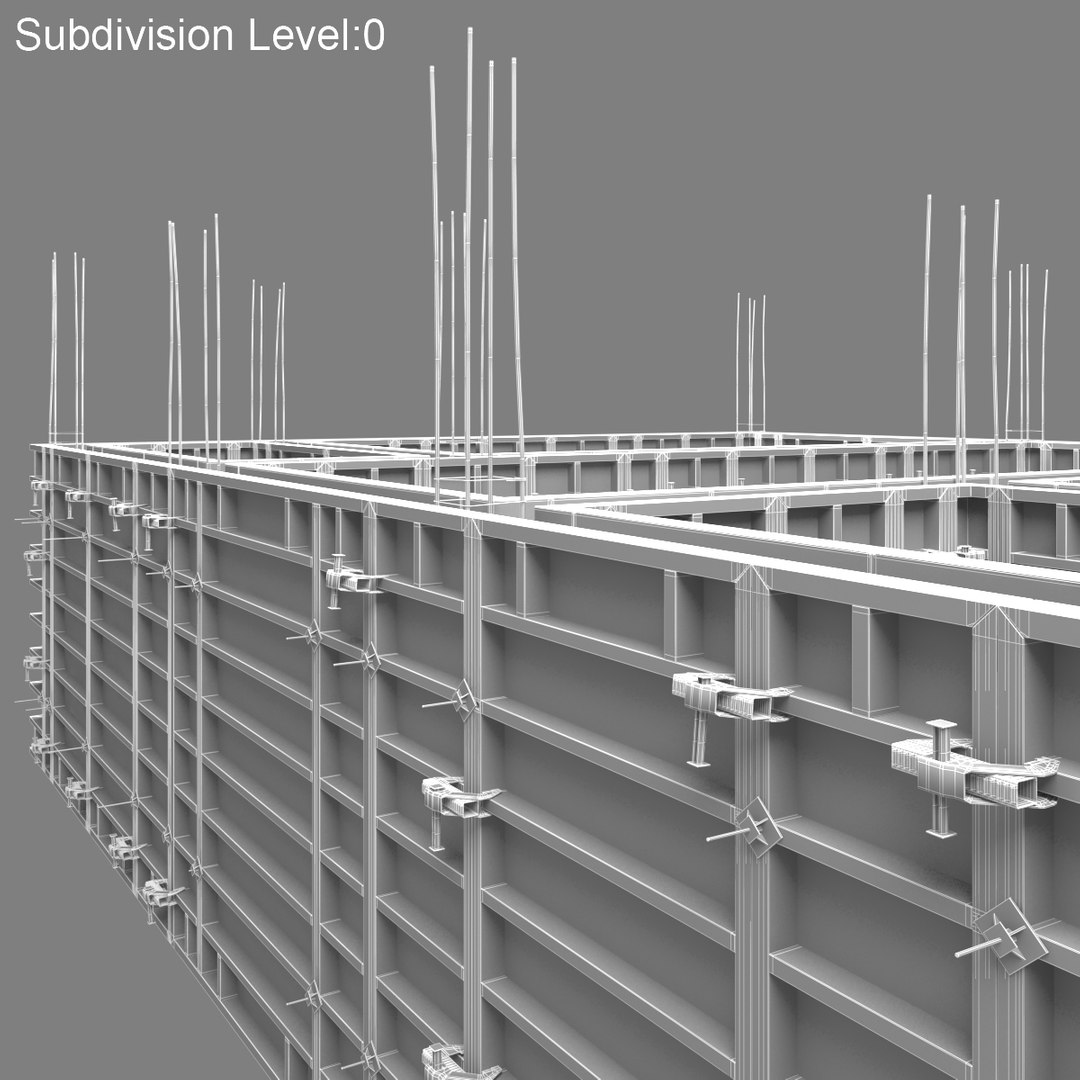Wall Framework Panels 3d Model