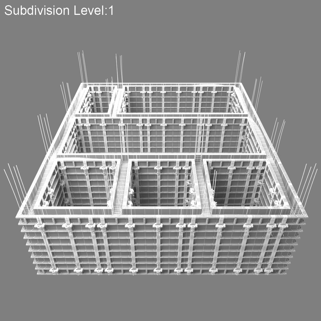 Wall Framework Panels 3d Model